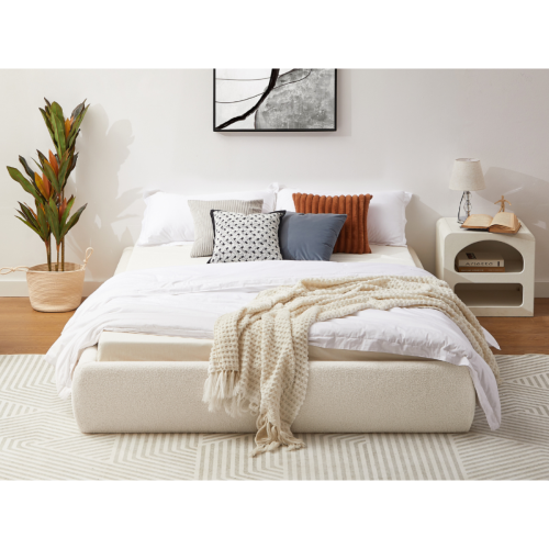 Lifely Felix Fabric Bed Base King Furniture Urban Sales NZ